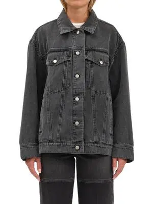 DAZE Beau Denim Trucker Jacket - Starlit Night