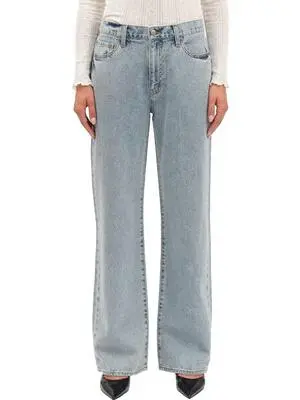 DAZE 1999 Crystal Bow High-waist Straight-leg Jeans - Lovers Knot