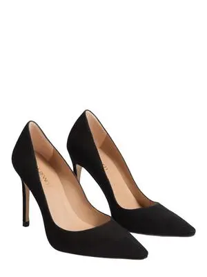 LK BENNETT Fern Pointed-toe Pumps - Black Suede