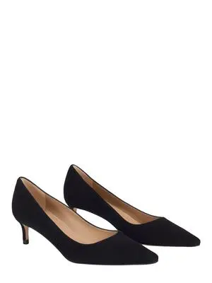 LK BENNETT Ava Pointed Toe Pumps Black Suede