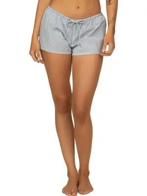 MONTCE Drawstring Cover-up Shorts - Classic Blue Stripe