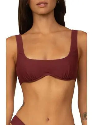 MONTCE Kaia Sport Bikini Top - Maroon
