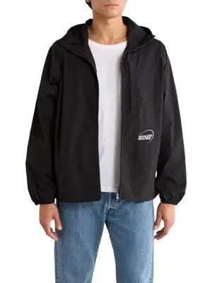 BOILER ROOM Packable Stretch Nylon Windbreaker - Black
