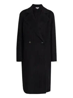 Stella McCartney Iconic Double-breasted Wool Coat - Black