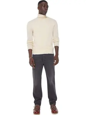 MOTHER The Bronco Straight-leg Jeans - Black