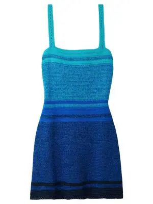 ESCVDO Plumar Crocheted Cotton Mini Dress