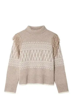 WE NORWEGIANS Setesdal Fair Isle Merino Wool And Cashmere-blend Sweater - Neutrals