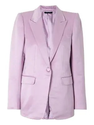 TOM FORD Cotton And Silk-blend Duchesse-satin Blazer - Pink