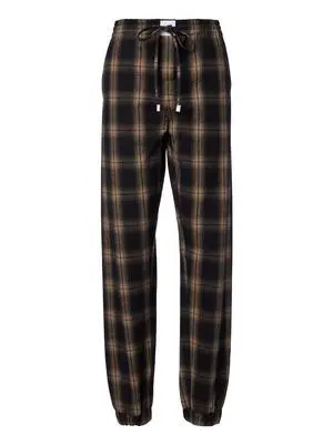ATTICO Checked Cotton Sweatpants