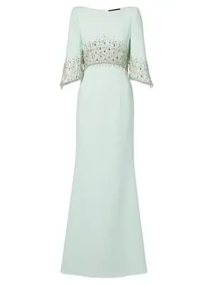 Jenny Packham Electra Embellished Gown - Blue