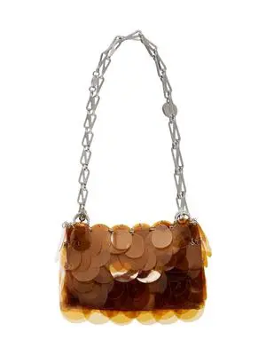 Rabanne Sparkle Sequined Shoulder Bag - Yellow