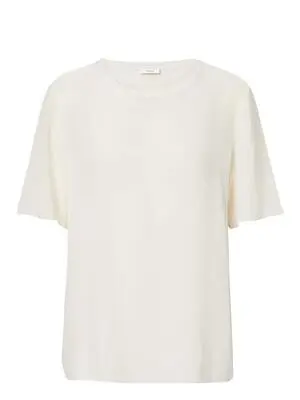 JOSEPH Rubin Silk Crêpe De Soie T-shirt - White