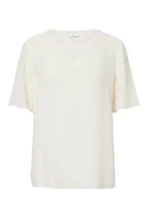 JOSEPH Rubin Silk Crêpe De Soie T-shirt - White