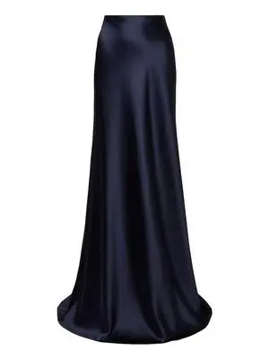 Ralph Lauren Satin Maxi Skirt - Blue