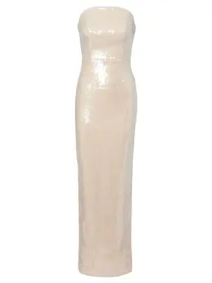Roland Mouret Sequin Gown - White