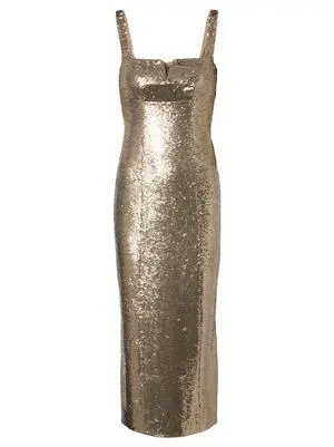 Roland Mouret Sequined Midi Dress - Gold