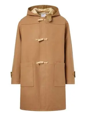 Visvim Commodore Wool And Linen Duffle Coat - Beige