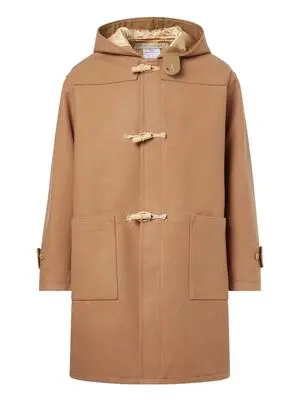 Visvim Commodore Wool And Linen Duffle Coat - Beige