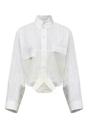 MAISON MARGIELA Pocket Long-sleeved Shirt - White