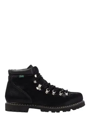 Junya Watanabe Calf Hair Lace-up Boots - Black