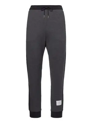 Thom Browne 4-bar Cotton Jersey Sweatpants - Grey