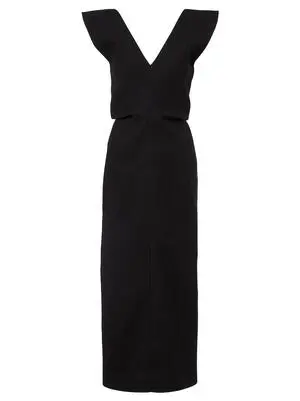 Proenza Schouler Mariam Scuba Midi Dress - Black