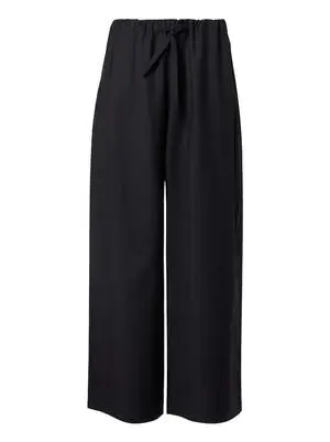 TOTEME Wide-leg Wool Trousers - Black