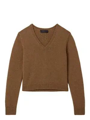 NILI LOTAN Everstyn Cashmere And Alpaca-blend Sweater - Brown