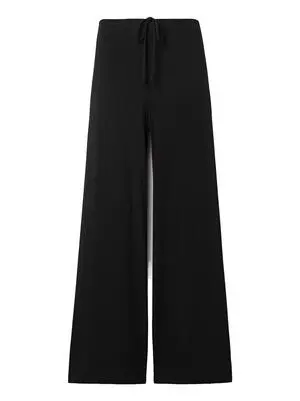 NILI LOTAN Adriel Stretch-jersey Wide-leg Pants - Black