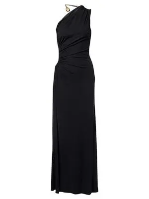 Bottega Veneta Cutout One-shoulder Gown - Black