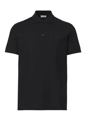 Burberry Cotton Piqué Polo Shirt - Black