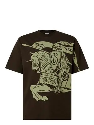 Burberry Ekd Cotton Jersey T-shirt Brown
