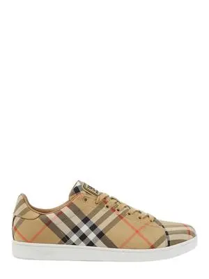 Burberry Check Sneakers - Beige