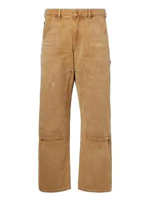 Polo Ralph Lauren Distressed Cotton Canvas Straight Pants - Beige