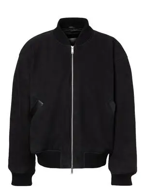 Studio Nicholson X Aaron Levine Berkeley Suede Bomber Jacket - Black