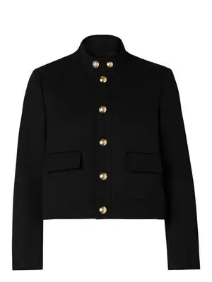 NILI LOTAN Hadley Cropped Wool-Twill Jacket