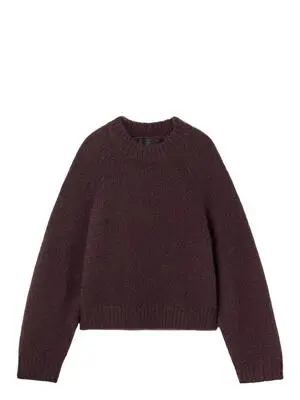 NILI LOTAN Tomaso Cashmere And Silk-blend Sweater - Burgundy