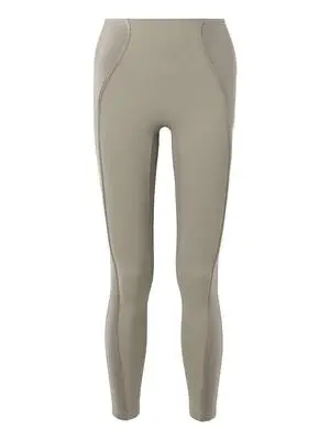 Lululemon Align Paneled Stretch-satin Jersey And Nulu High-rise Leggings - Gray