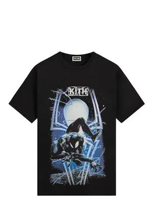 Kith X Marvel Symbiote Spiderman Vintage Tee Shirt - Black