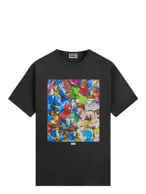 Kith X Marvel Vs. Capcom Clash Of Super Heroes Vintage Tee Shirt - Black