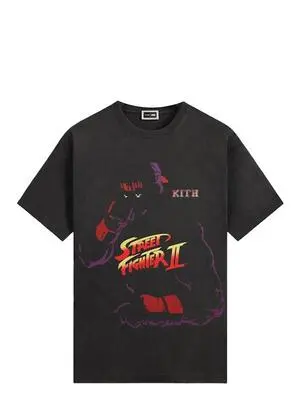 Kith X Capcom Ryu Needle Point Vintage Tee Shirt - Black
