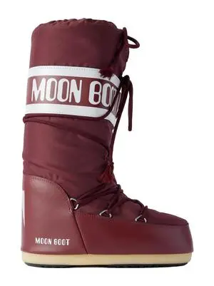Moon Boot Icon Shell Snow Boots - Burgundy
