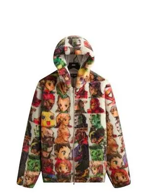 Kith X Marvel Vs. Capcom Fighter Vintage Faux Fur Jaysen Hoodie - Sandrift