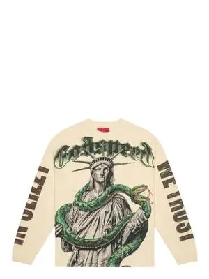 GODSPEED Top 5 Slizzy Long Sleeve Boom T-shirt - Bone