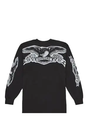 Supreme Antihero Eagle Long Sleeve Tee Shirt - Black