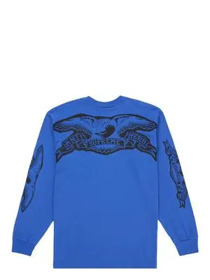 Supreme Antihero Eagle Long Sleeve Tee Shirt - Blue