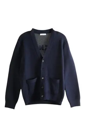 Givenchy V-neck Cotton Cardigan - Blue