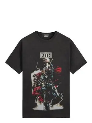 Kith X Marvel Thor Vintage Tee Shirt - Black