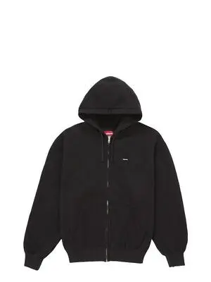 Supreme Small Box Zip Up Hooded Sweatshirt - Black