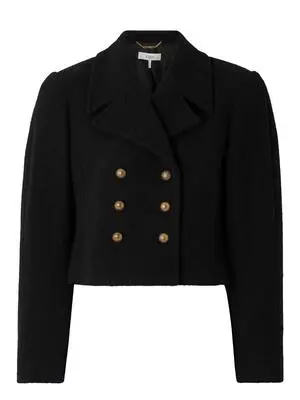 Chloé Double-breasted Wool-blend Jacket - Black
